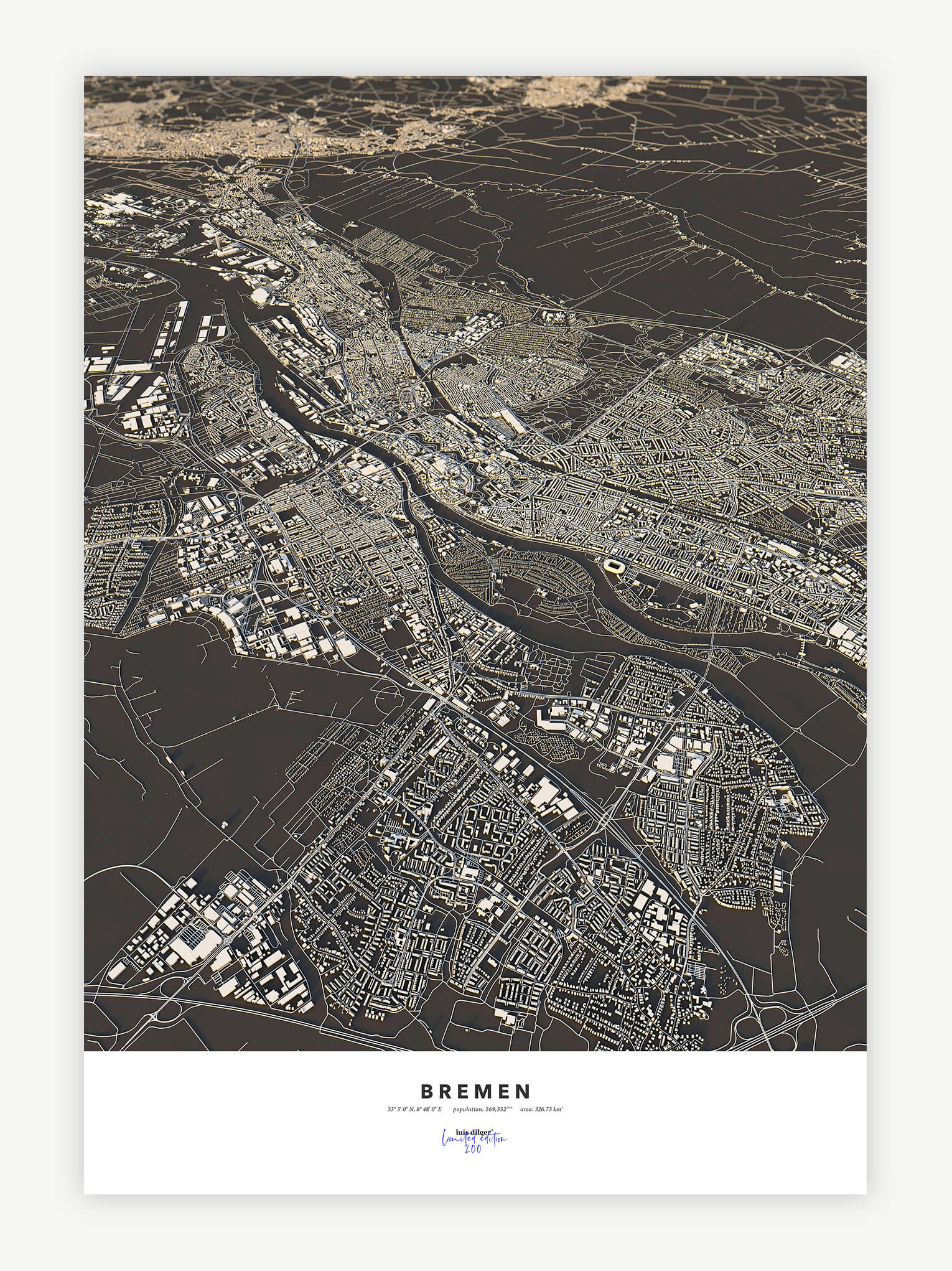 Wunderbar Bremen City Map Ebenbild