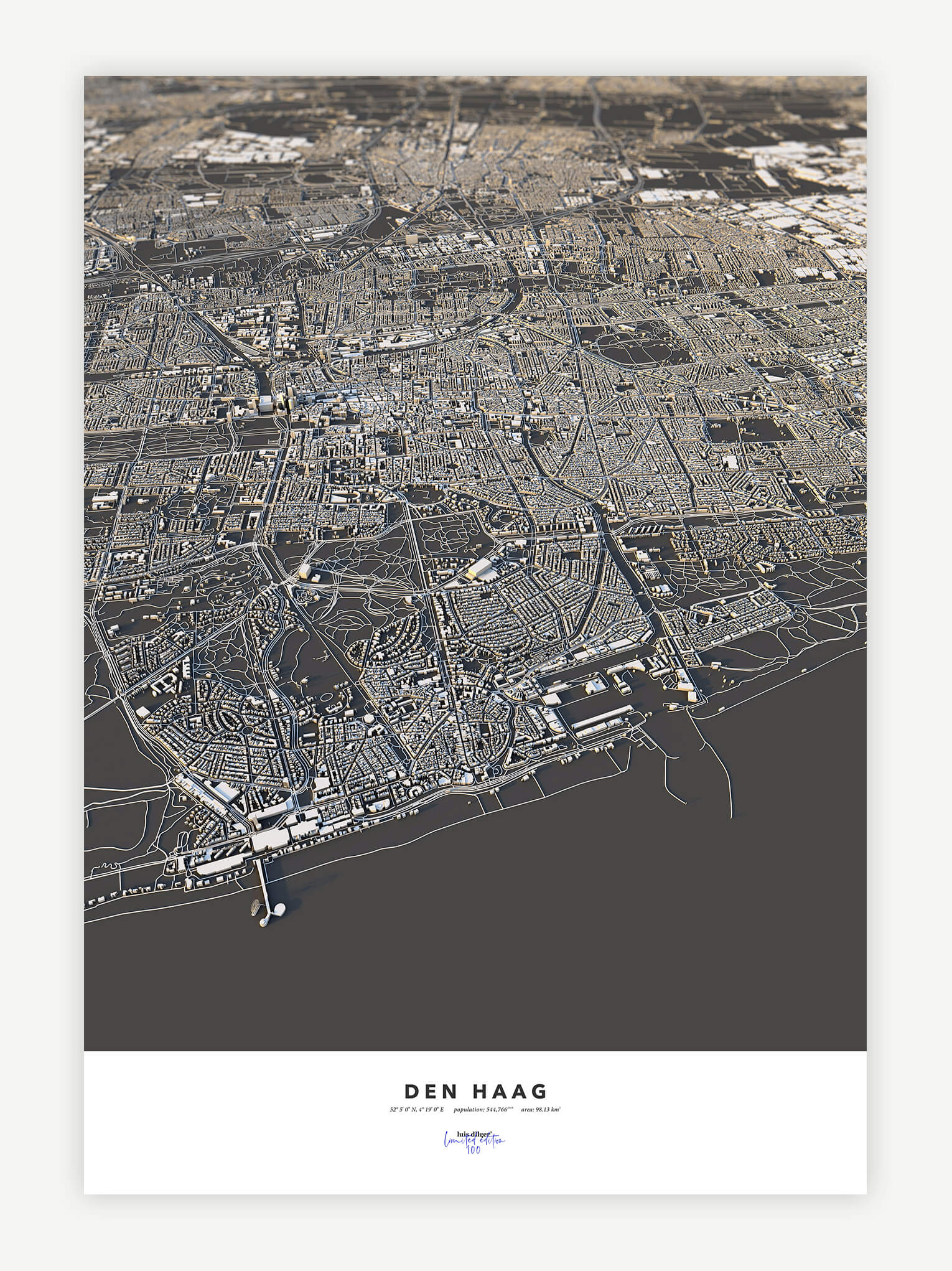 Den Haag City Map – Luis Dilger